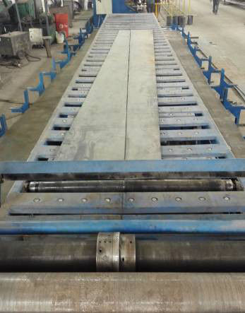 Automatic Taper Cutting Machine , 12000mm Street light pole production line