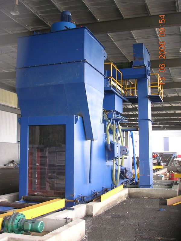Industrial Steel shot blasting equipment for blasting of H beams ...